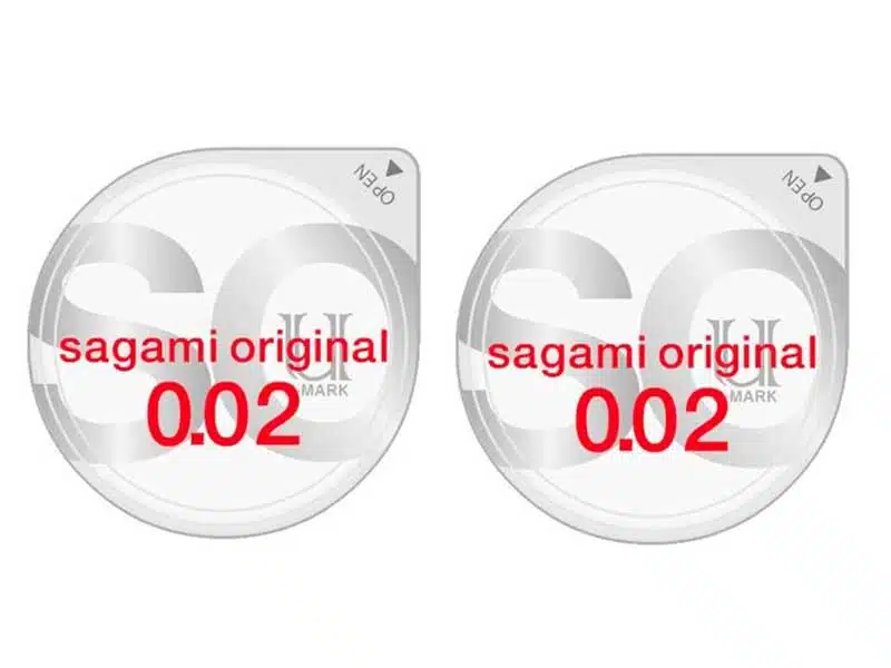 Bao cao su Sagami Original 0.02mm siêu mỏng (2 chiếc)