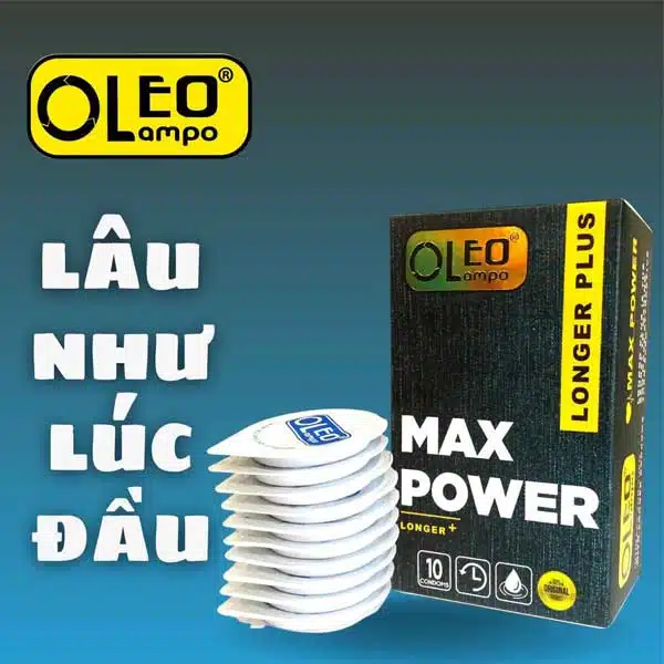 Bao cao su Oleo Lampo Max Power Gai Nổi - Chống Xuất Tinh