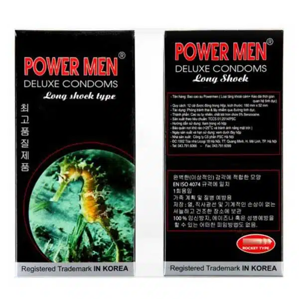 Bao cao su Powermen Sea Horse Gai gân, kéo dài | DrLoves