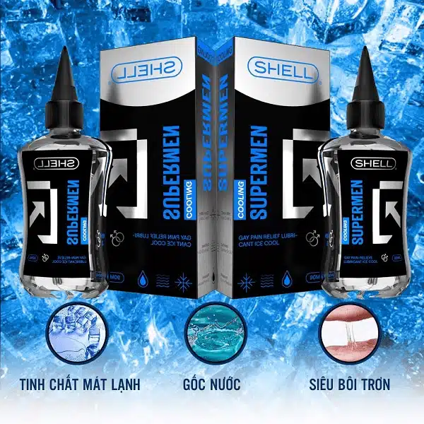 Gel Bôi Trơn Hậu Môn Shell Supermen Cooling - Siêu Mát Lạnh