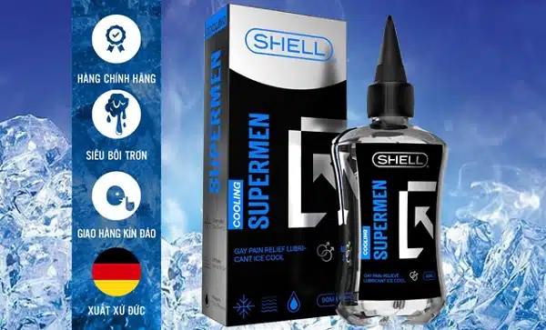 Gel Bôi Trơn Hậu Môn Shell Supermen Cooling - Siêu Mát Lạnh